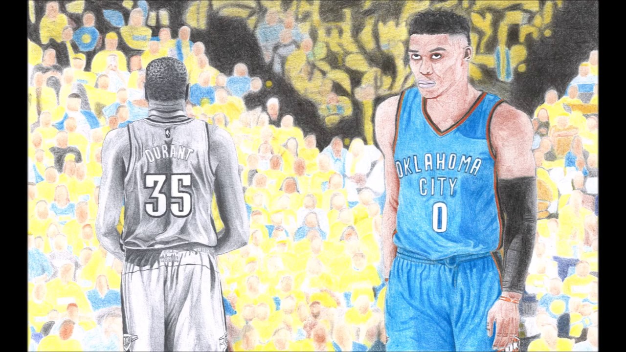 Kevin Durant Drawing Dunk