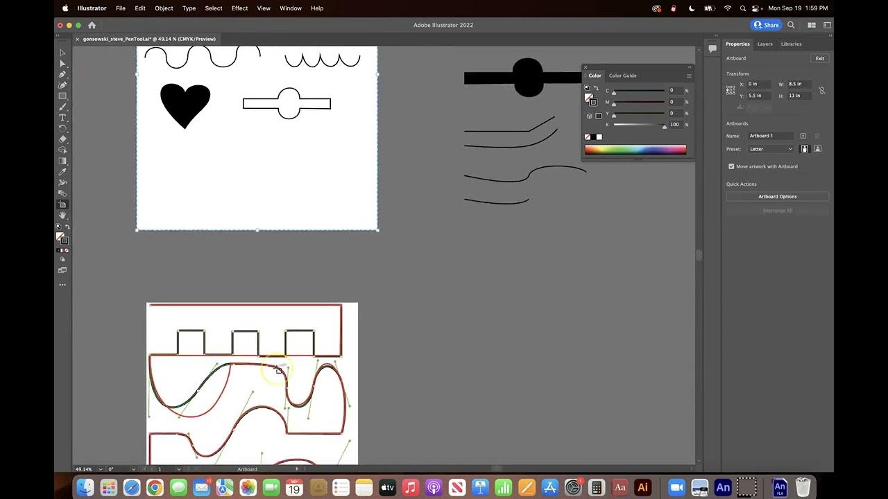 Turn in your Pen Tool drawings - YouTube
