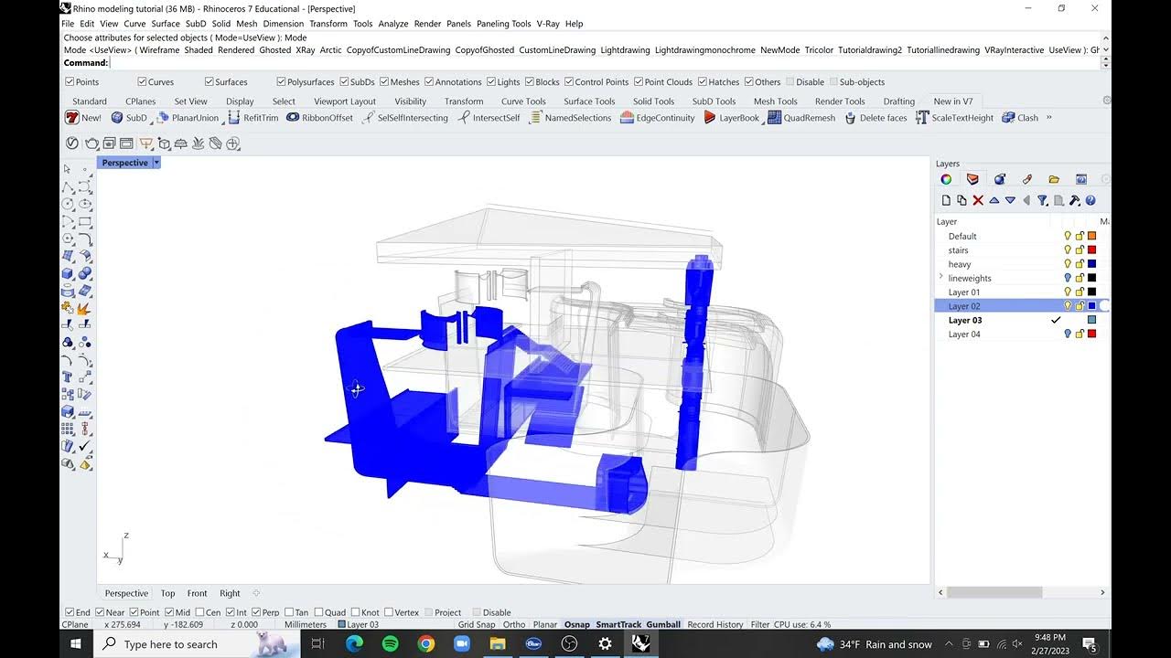 RHINO: Set Object Display Mode - YouTube