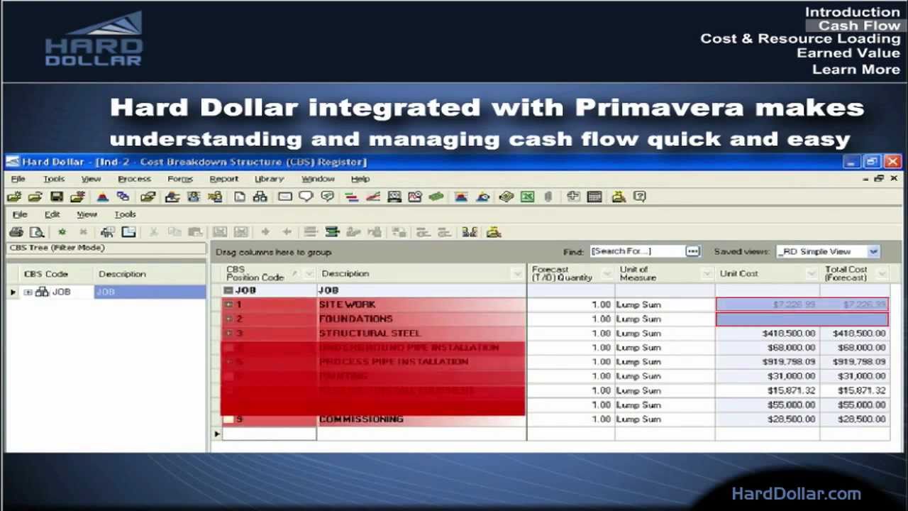 HD Project Cost Management integration with Primavera - YouTube