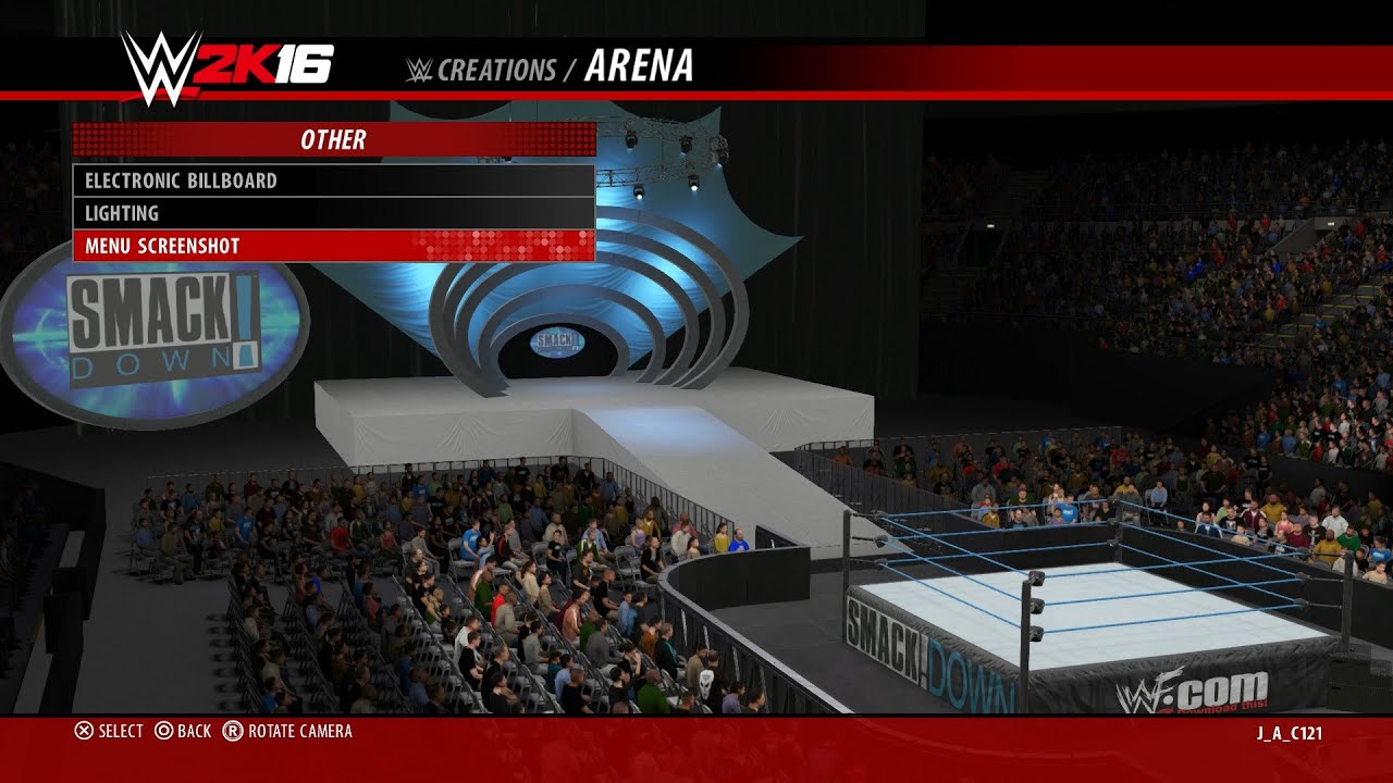 WWE 2K16 Arena Creation : WWF Smackdown 1999 - 2001 (PS4) - YouTube