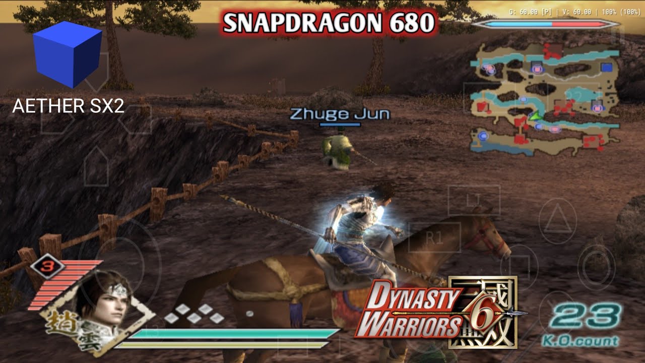 aether sx2 emulator test on snapdragon 680, dynasty warriors 6 ps2 ...