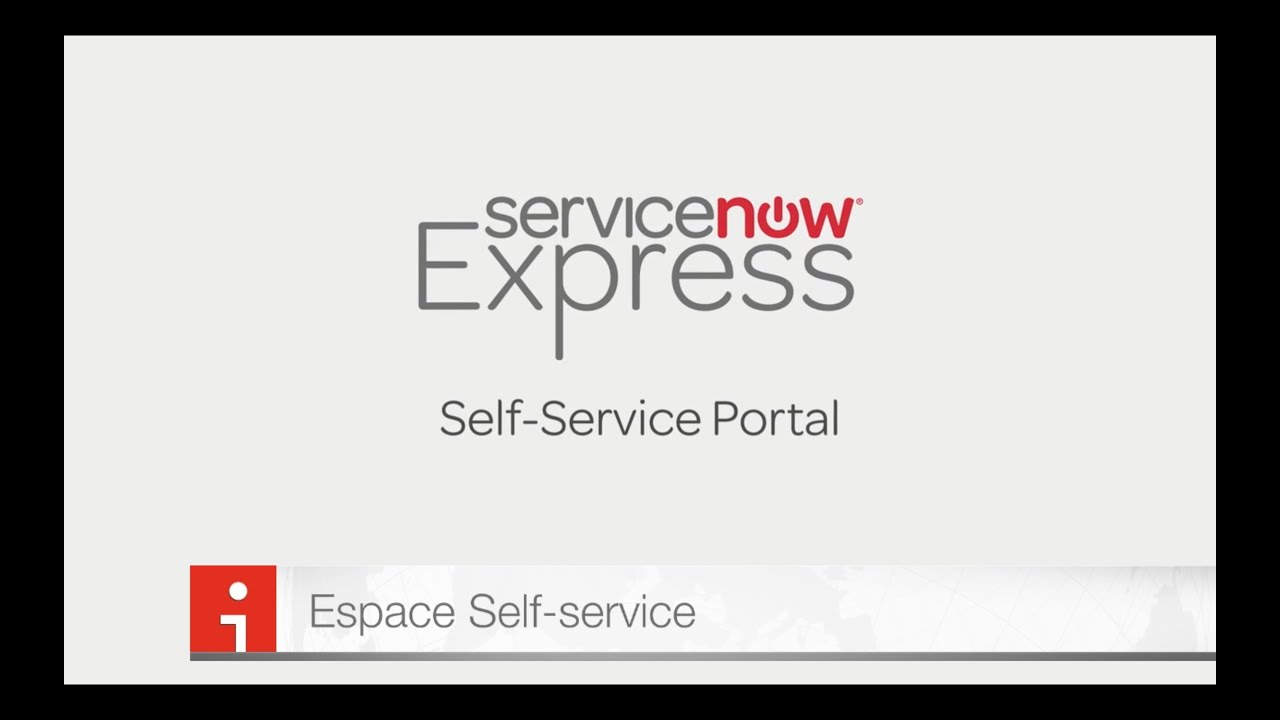 Espace Self-service - ServiceNow Express avec imaKumo - YouTube