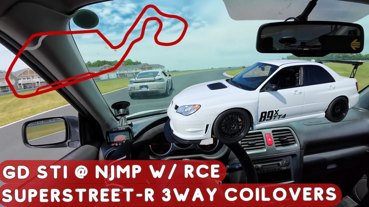 GD STI takes on NJMP with Racecomp Engineering SS-R 3 way coilovers ...
