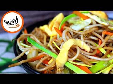 Asya Usulü Yumurtalı Makarna Tarifi - Asian Pan Fried Noodles Recipe | Mee Goreng