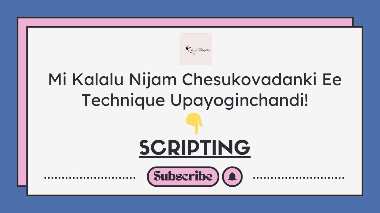 #3 Manifestation Method - Scripting - YouTube