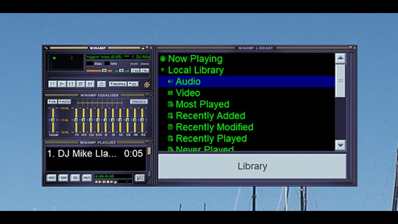 Winamp Fading Music Setting - YouTube