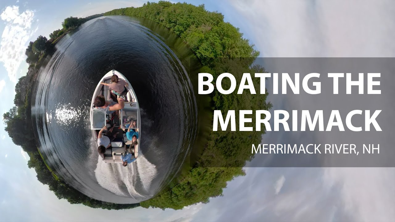Boating the Merrimack | Merrimack River NH | 4K - YouTube