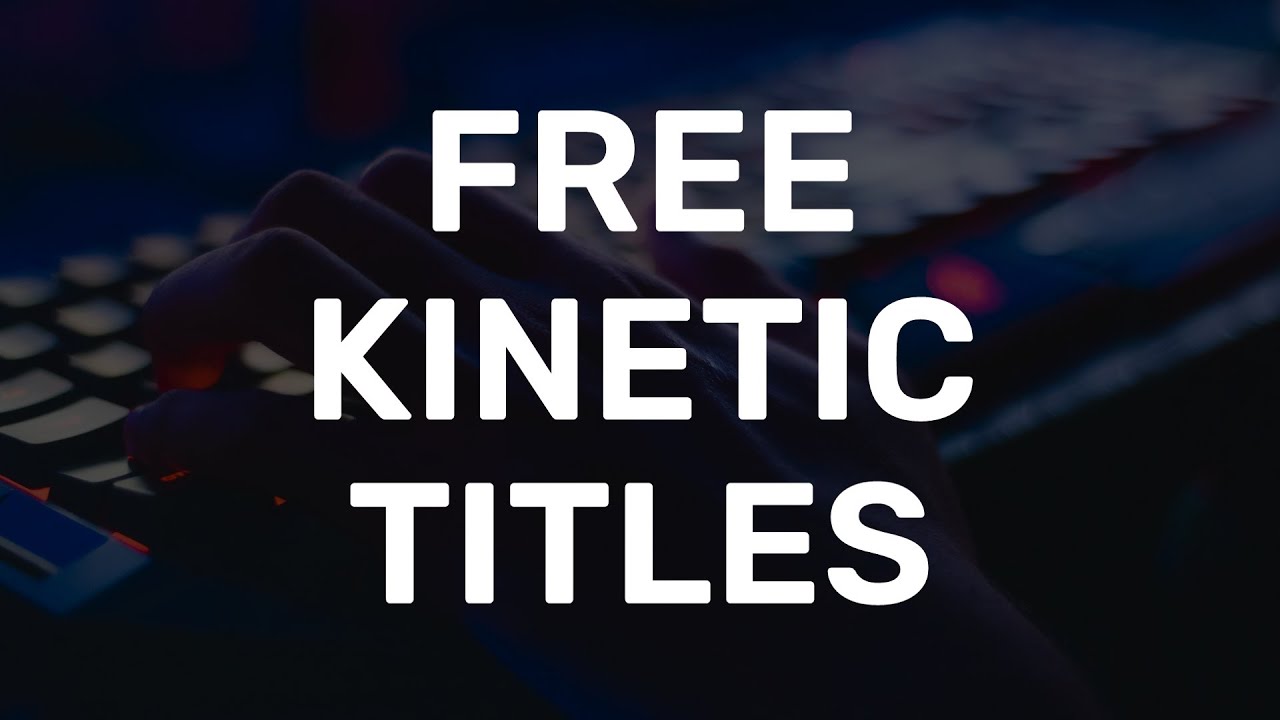 Kinetic Titles Pack | Free VEGAS Pro Template - YouTube