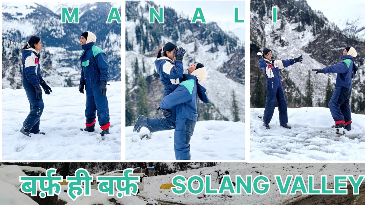 SOLANG VALLEY snow point vlog | MANALI | Enjoyed Snow fall at the hotel ...