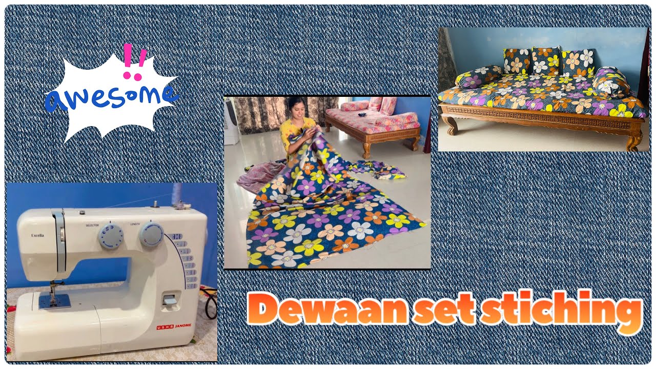 How to stitch Dewan set at home😍 #stitching #bedsheets - YouTube