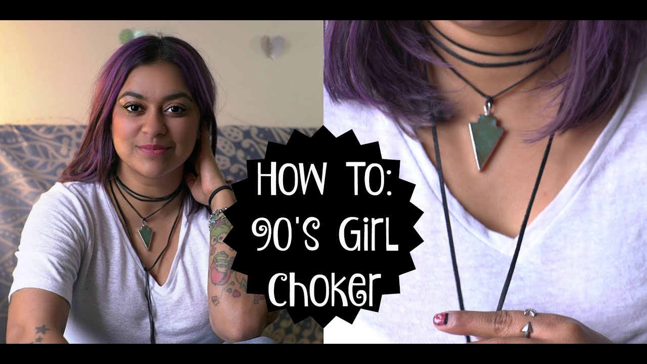 How To: 90's Girl Choker {On Trend} - YouTube