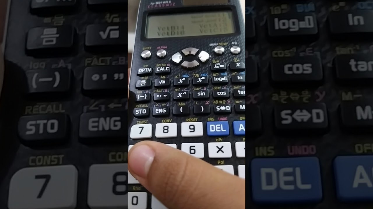 Casio FX-991 ARX المتجهات للصف الثالث الثانوي - YouTube