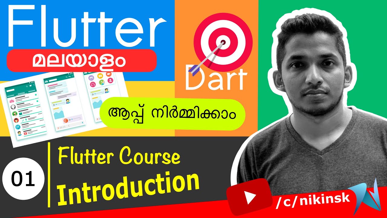 01 Flutter Malayalam Tutorial Course Introduction Youtube