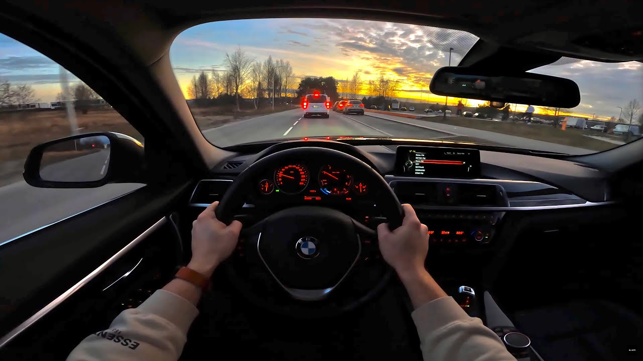BMW F30 320D LCI 140KW 2016 Luxury Line | 4K POV Sunday Evening Drive ...