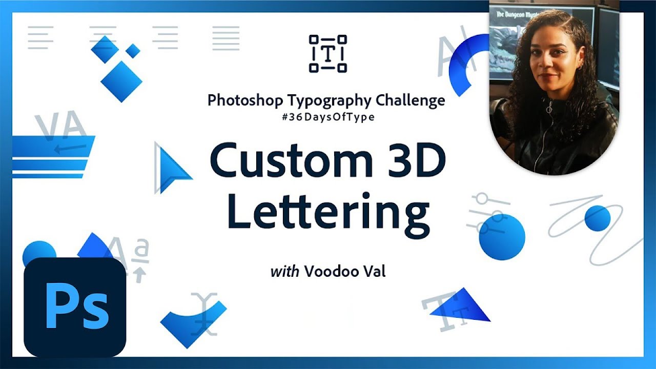Custom 3D Lettering | Photoshop Typography Challenge | Adobe Creative ...