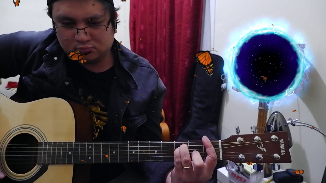 crying lightning cover acoustic guitar - YouTube