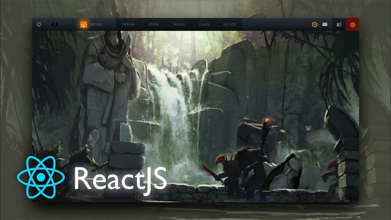 Dota2 Dashboard Navigation Menu | ReactJS + HTML + CSS | Speed Coding ...