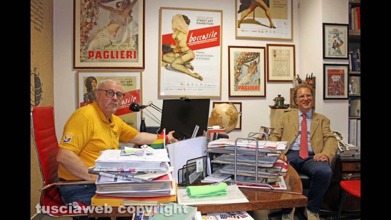 Il rettore Unitus Stefano Ubertini in visita a Tusciaweb - YouTube