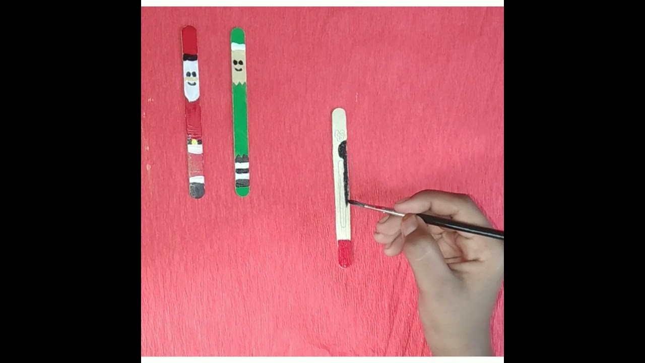 8 ice cream stick drawing - YouTube
