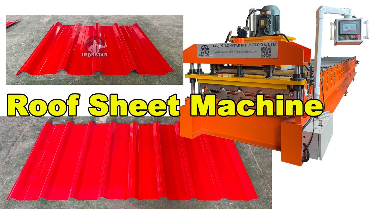 1000mm 40mm height 5 rib trapezoidal roof sheet roll forming machine in ...