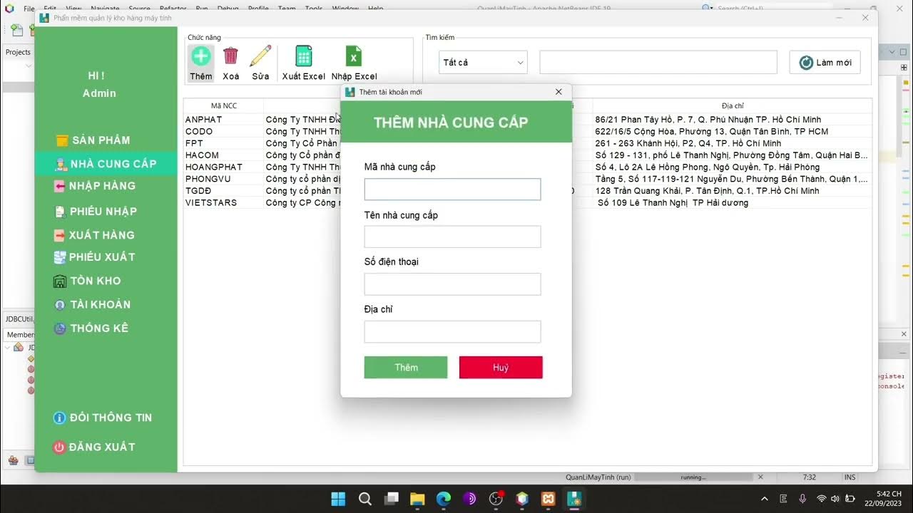 Đồ án quản lý kho hàng máy tính - Java Swing - MVC - Send Mail - Báo cáo đồ án 10 điểm - YouTube