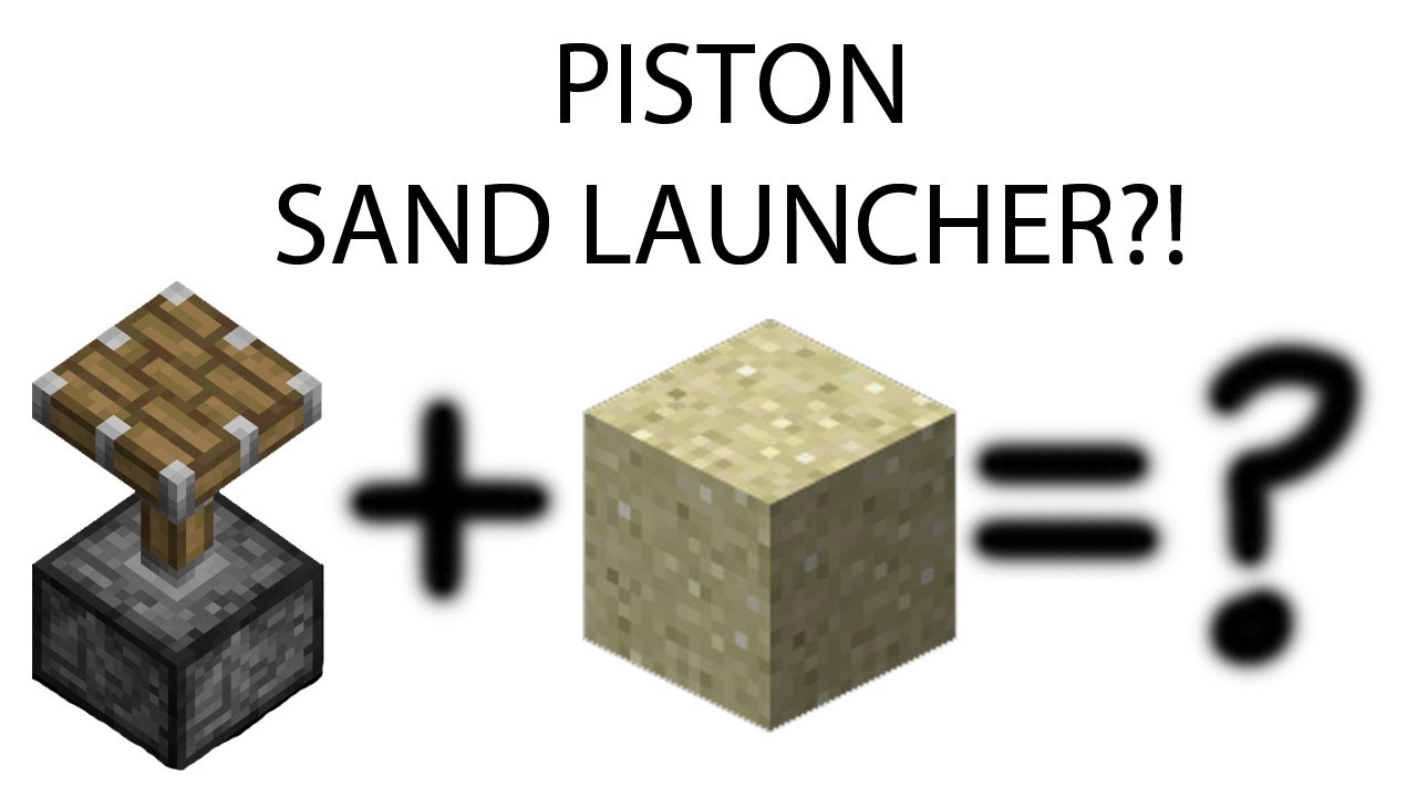 Sand-launching redstone concept (Gravitational Piston) - YouTube