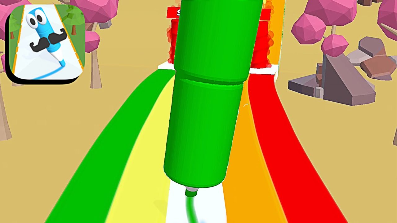 Crayon Rush 3D - All Levels Gameplay Android,ios (Levels 234-236) - YouTube
