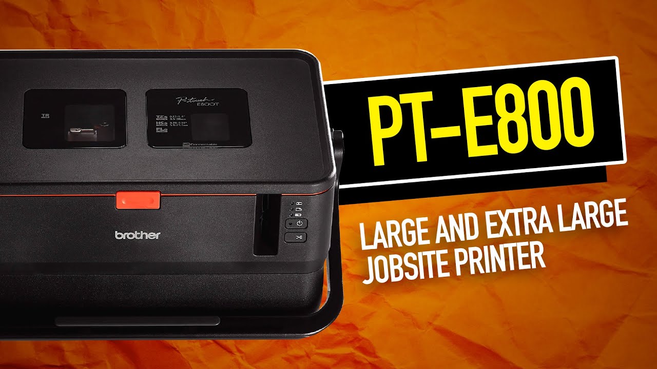 PT-E800 Portable Desktop Label Printer | BS with Todd - YouTube