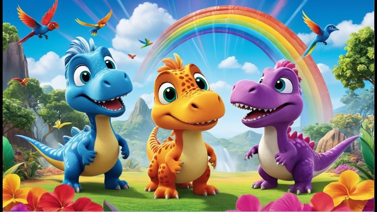 Learn to Count with Dinosaurs – Magic Volcano Journey | Fun Educational ...
