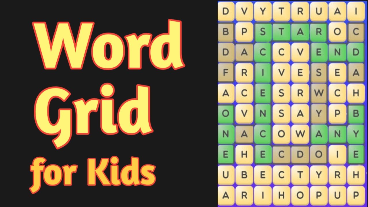 Word Grid for kids | word formation | body parts name - Go IT
