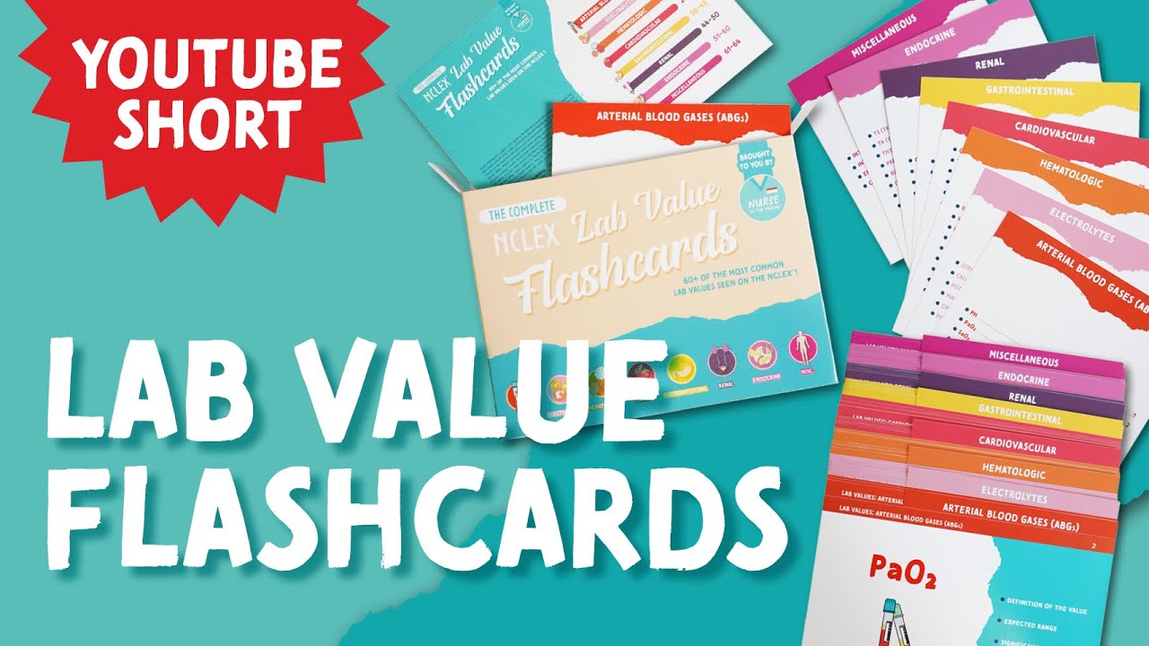 Lab Value Flashcards #shorts #nursingnotes #nursing - YouTube