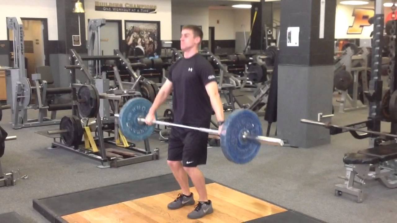 Snatch Grip Shrug Pull - YouTube