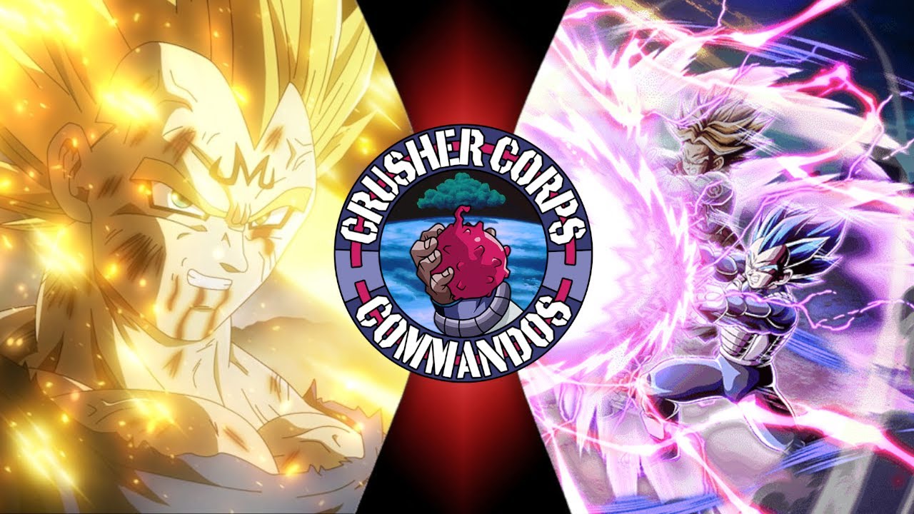 Yellow Majin Vegeta vs Trunksgeta - YouTube