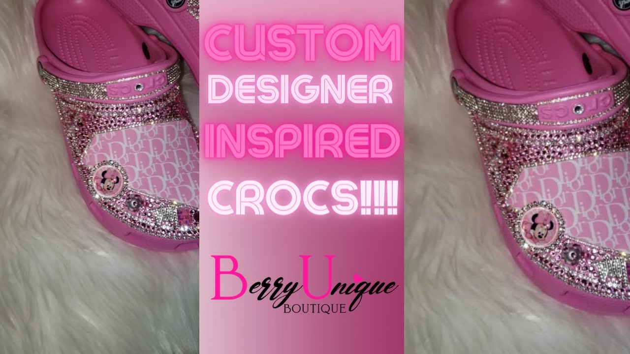 Dior Dior! Watch me work. Luxury Inspired Crocs. - YouTube