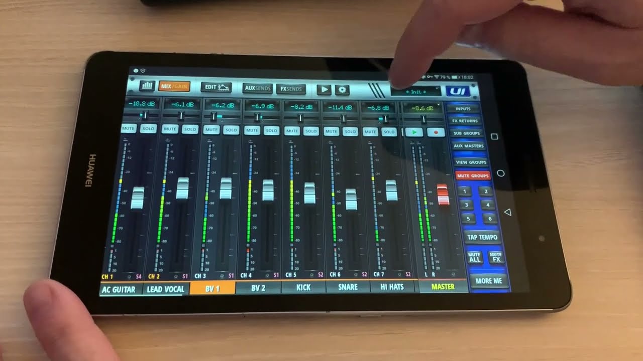 Soundcraft UI and Chrome on Android - YouTube
