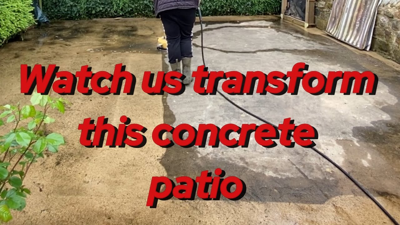 Cleaning this VERY DIRTY patio with a TERRIBLE water feed😱 - YouTube