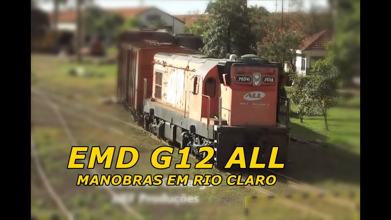 EMD G12 ALL - Manobras em Rio Claro! - YouTube