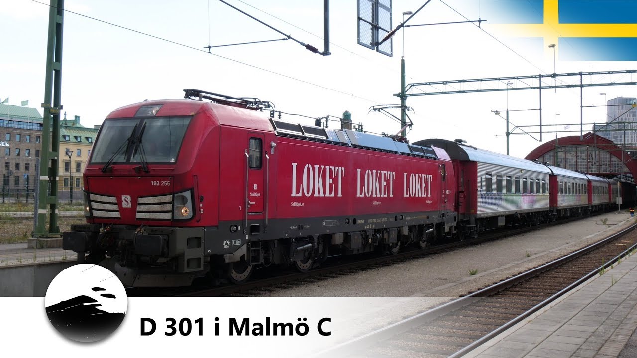 [4K] D 301 "Berlin Night Express" i Malmö C - YouTube