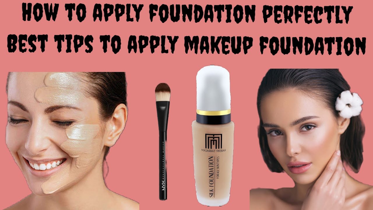 How to prepare shiny Glowing flawless foundation||Best tips to apply ...
