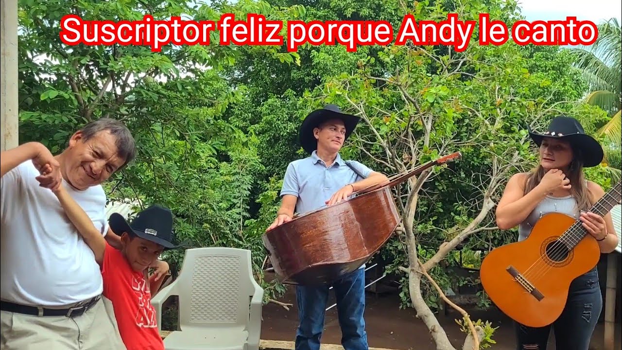 Andy le canto buena canción al suscriptor a todo pulmon este niño es ...