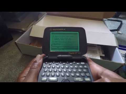 MOTOROLA PAGEWRITER 2000 2 WAY PAGER SKYTEL UNBOXING 7/21/2017 - YouTube