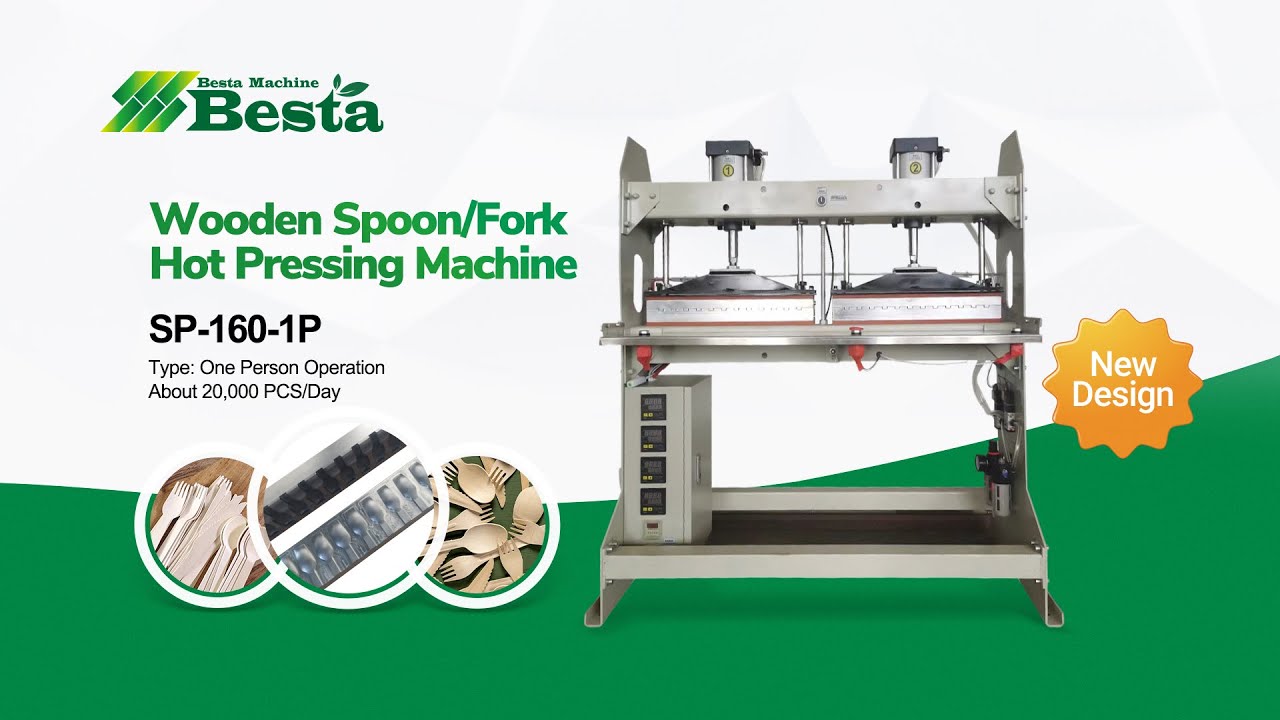Wooden Spoon Fork Hot Pressing Machine Small Investment - YouTube