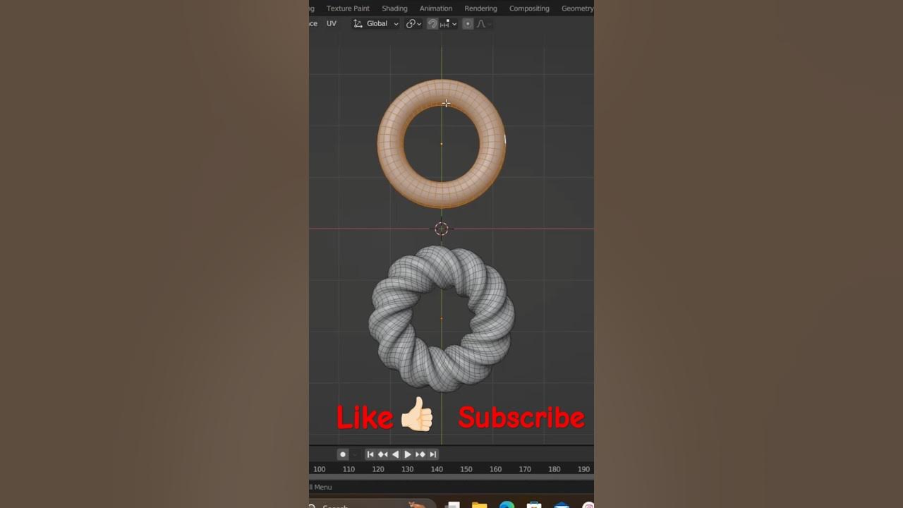 Blender Quick Tip: Create a Spiral from a Torus in Under 1 Minute! #shorts - YouTube