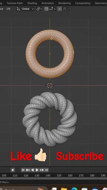 Blender Quick Tip: Create a Spiral from a Torus in Under 1 Minute! #shorts - YouTube
