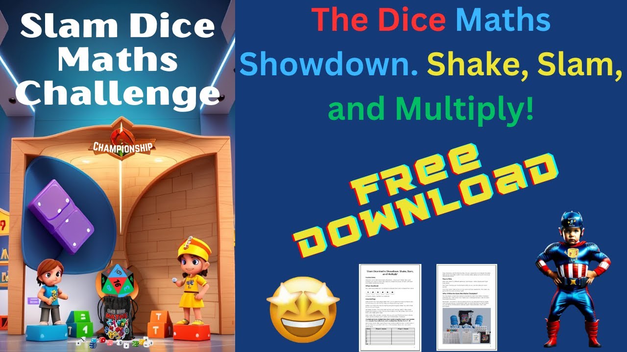 Slam Dice Maths Showdown Shake, Slam, and Multiply - YouTube