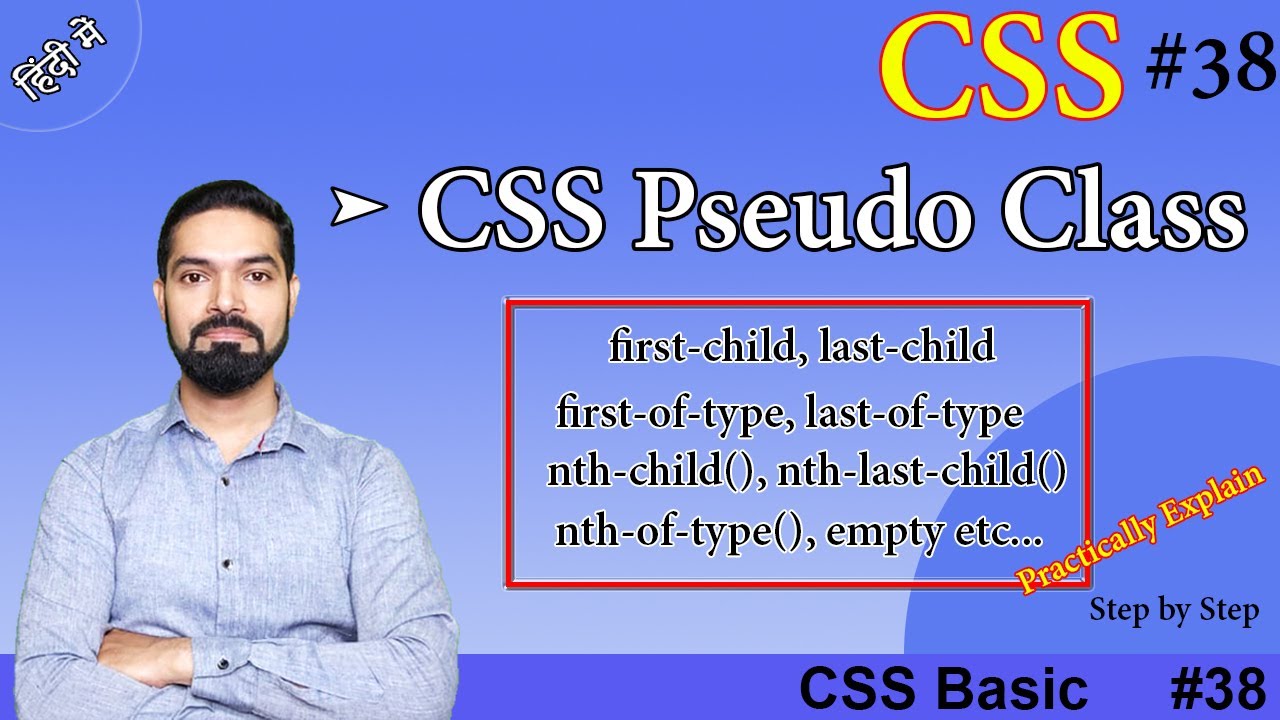 Css Pseudo Classes Css Pseudo Classes Selector In Hindi Css38 Youtube 3975