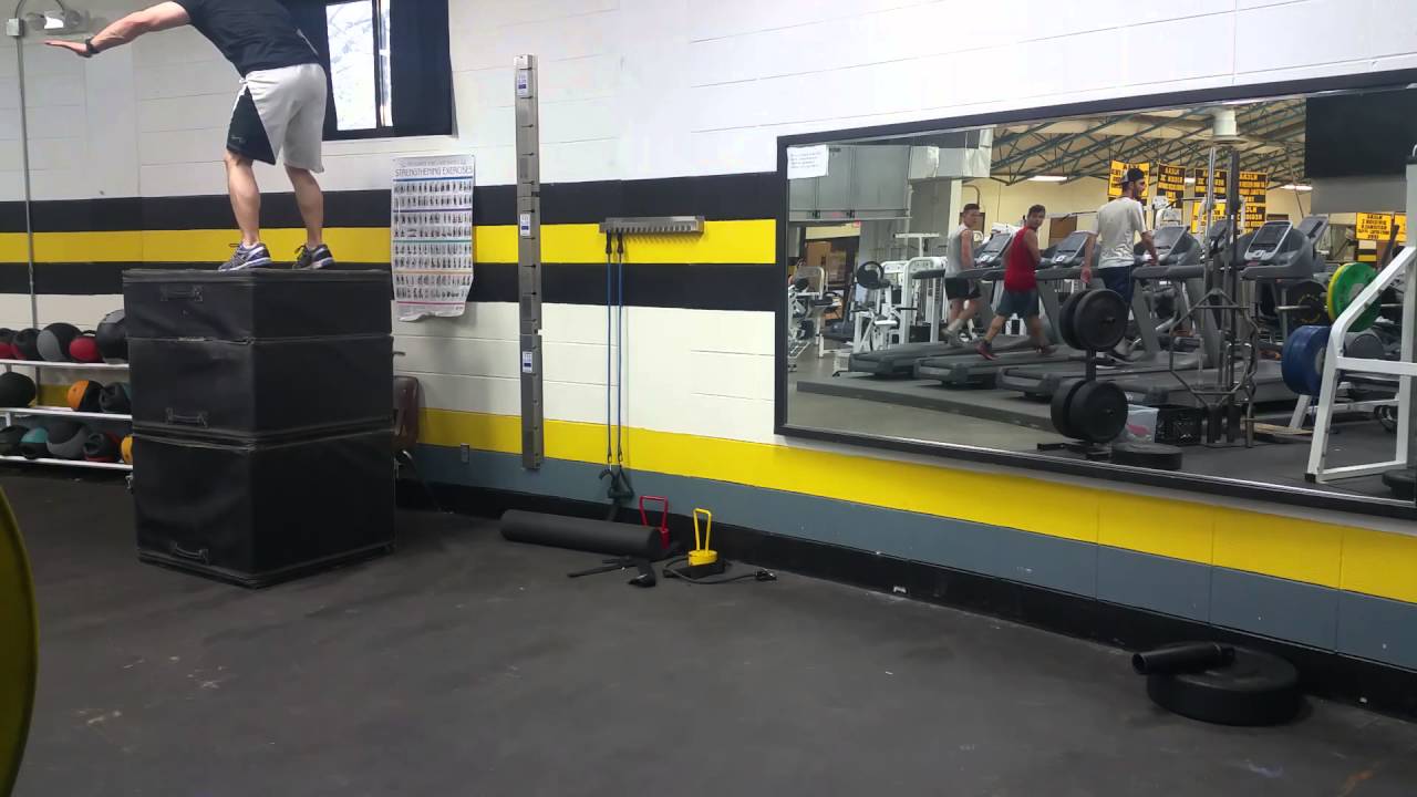 54" box jump - YouTube
