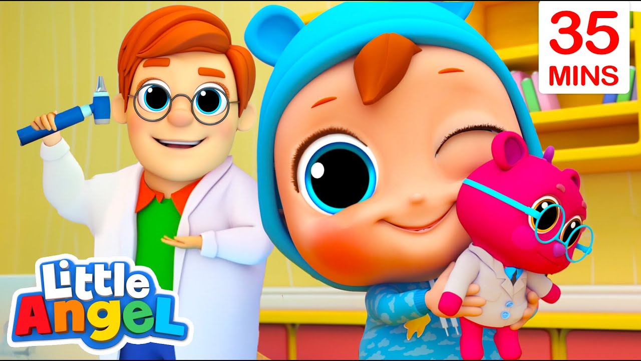 Going To The Doctor | Job and Career Songs | Little Angel Nursery ...