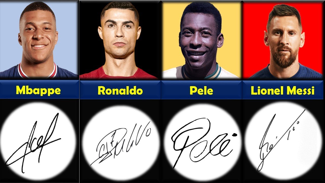 Famous Football Players signature - YouTube